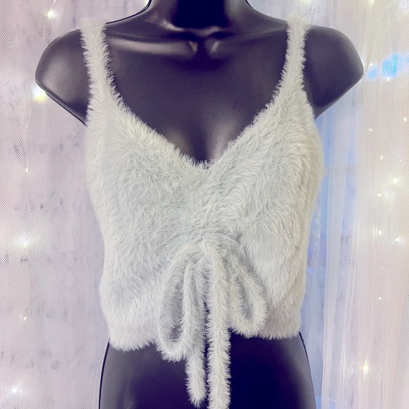 Tops | Fuzzy Crop Tank M | Poshmark